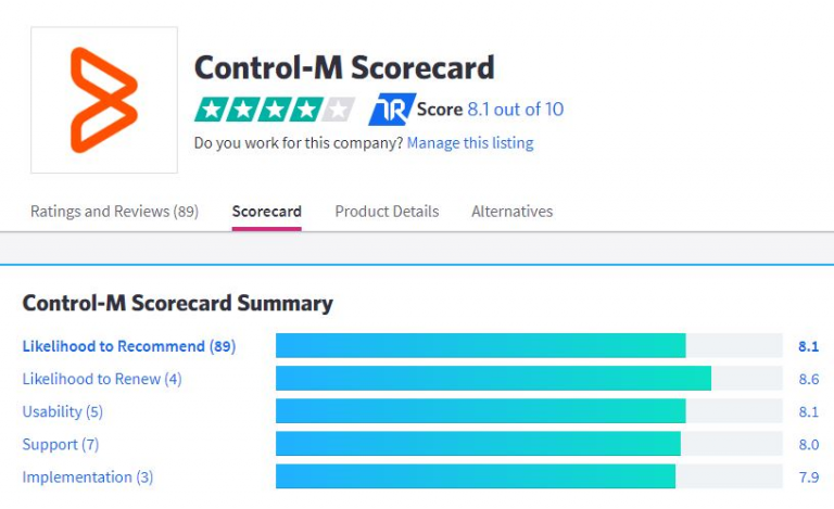 Control-M Reviews and User Ratings: The Definitive List – BMC Software ...
