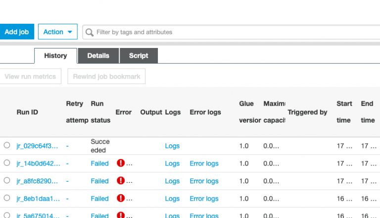 How To Define and Run a Job in AWS Glue – BMC Software | Blogs