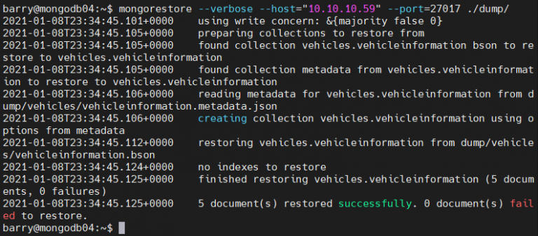 Mongorestore Examples for Restoring MongoDB Backups – BMC Software | Blogs