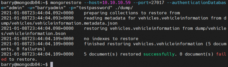 Mongorestore Examples for Restoring MongoDB Backups – BMC Software | Blogs